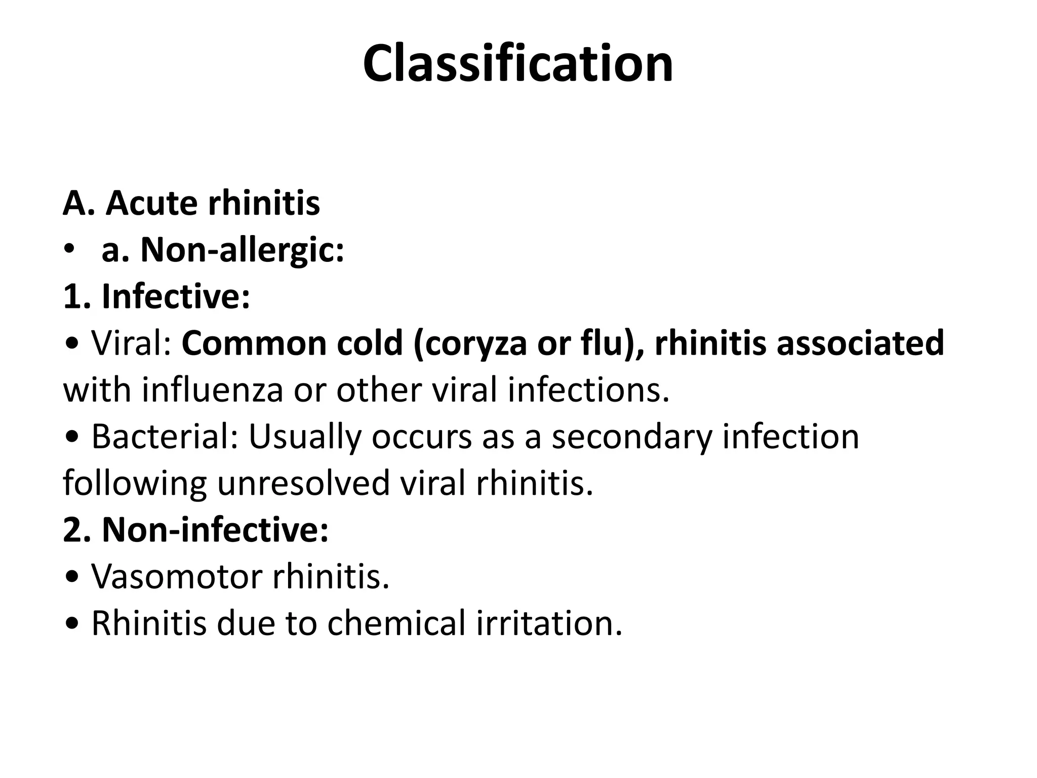 Rhinitis | PPTX