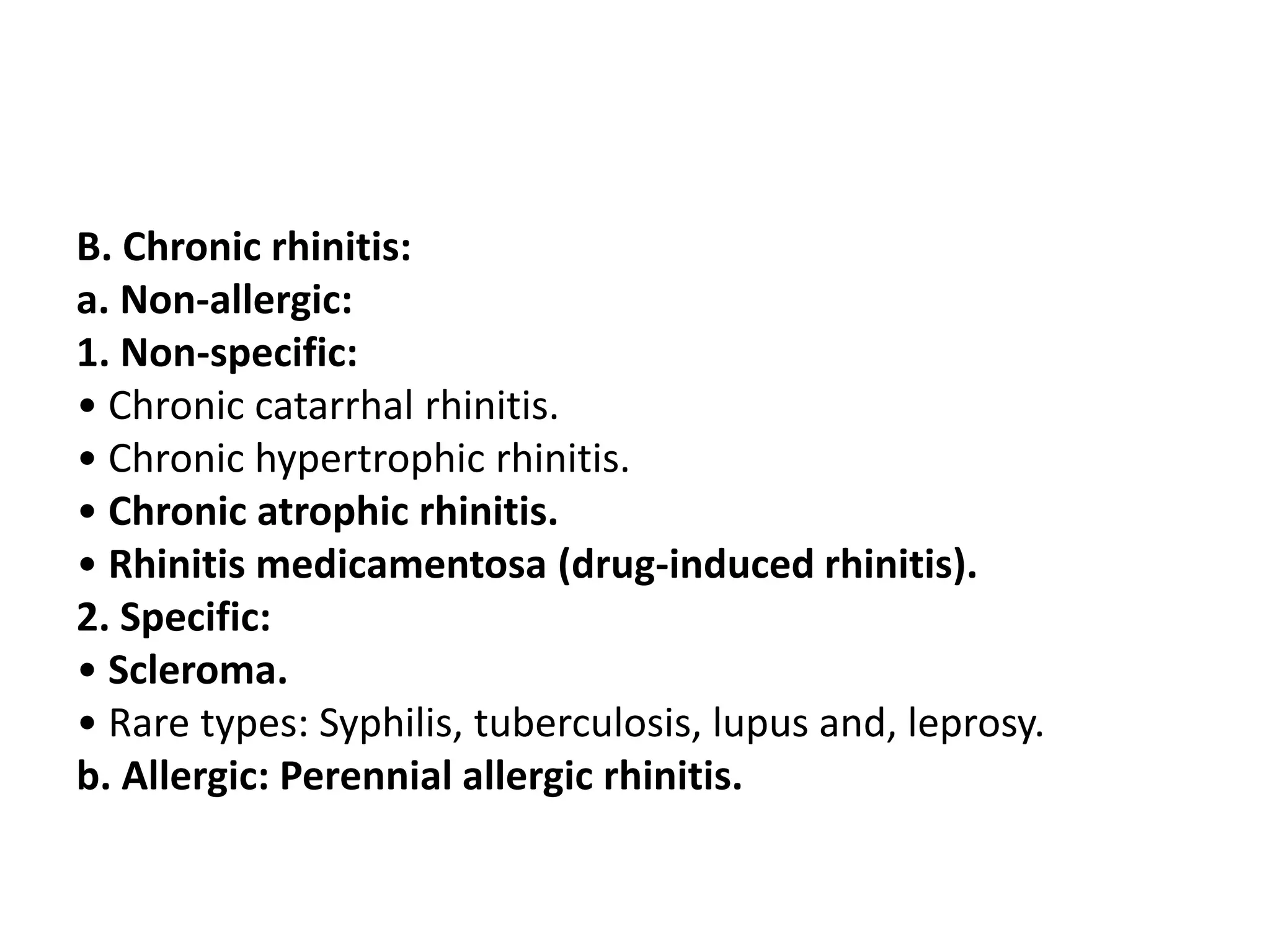 Rhinitis | PPTX