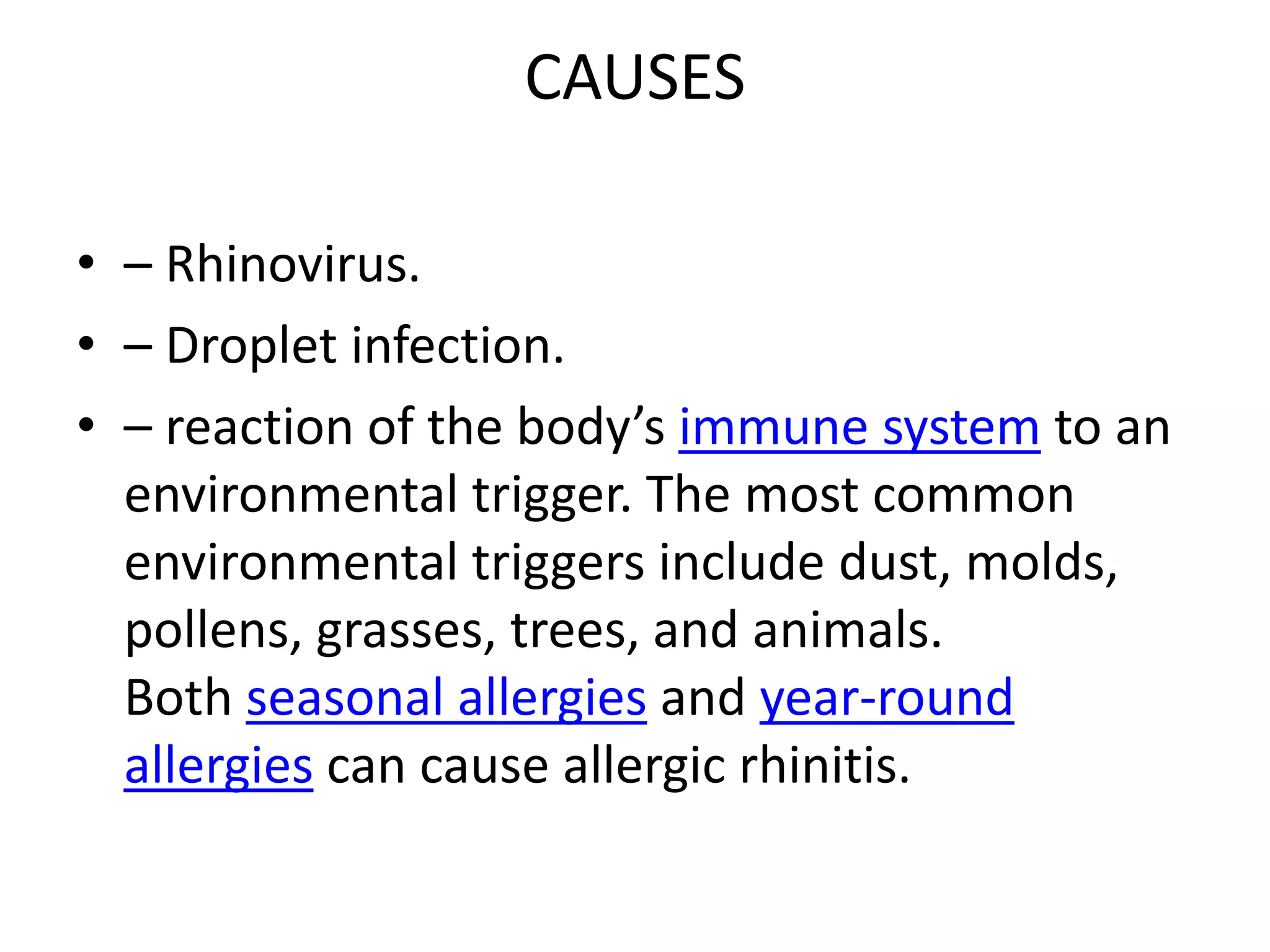 Rhinitis | PPTX