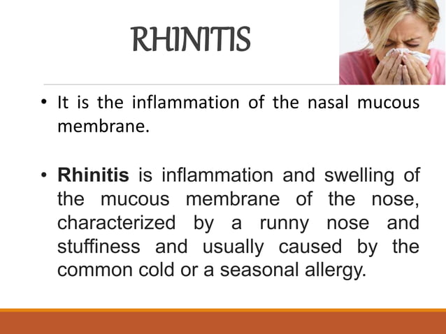 Rhinitis-Medical Surgical Nursing Topic | PDF