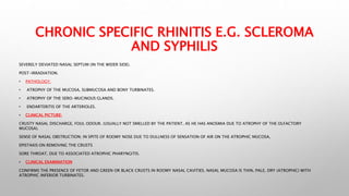Rhinitis.pptx | Ear, Nose and Throat Conditions | Diseases and Conditions