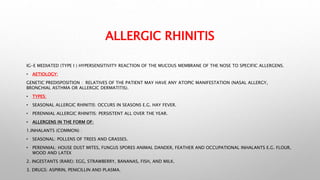 Rhinitis.pptx | Ear, Nose and Throat Conditions | Diseases and Conditions