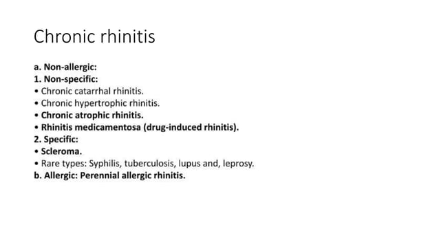 rhinitis.pptx | Allergies | Diseases and Conditions