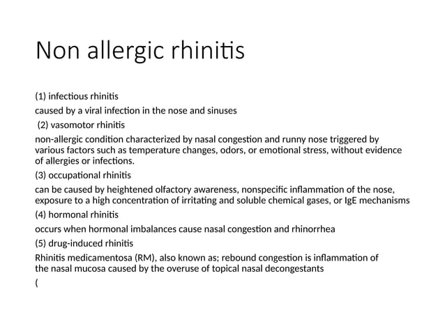 Rhinitis in adults by Njihia Martha.pptx