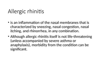 Rhinitis in adults by Njihia Martha.pptx