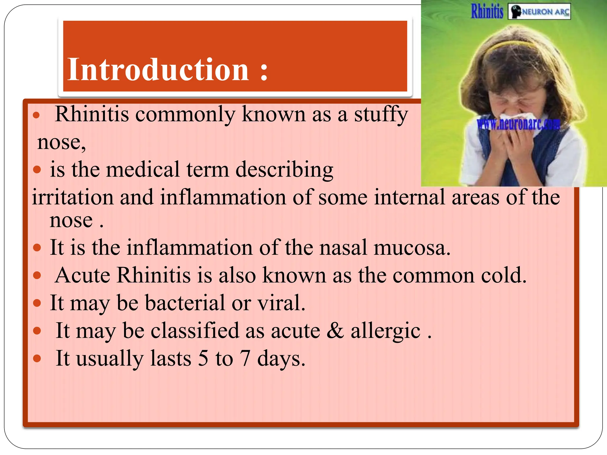 Rhinitis Slideshare Gastrointestinal Disorder | PPTX