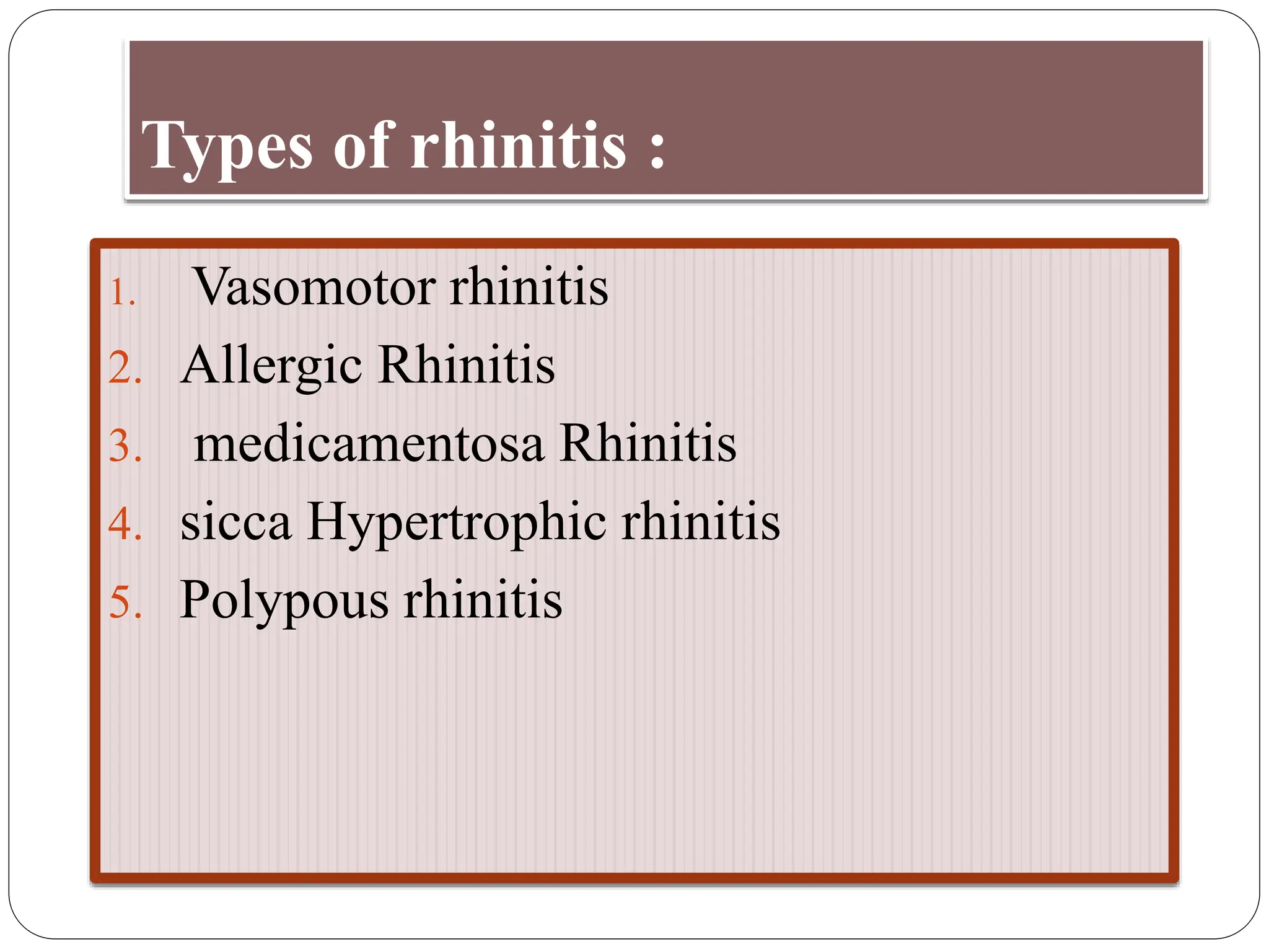 Rhinitis Slideshare Gastrointestinal Disorder | PPTX