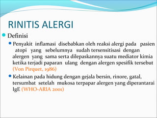 Rhinitis alergi | PPT