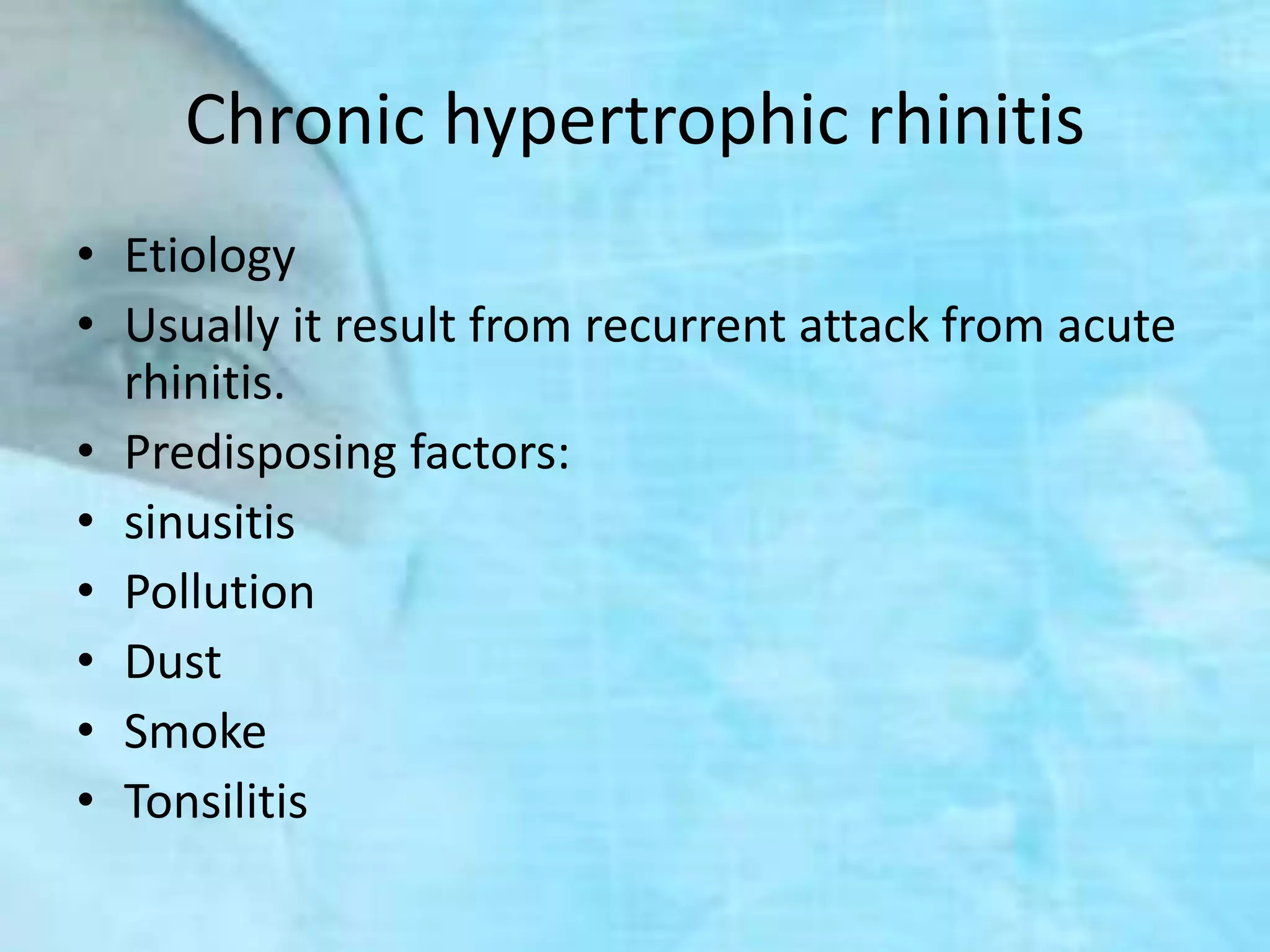 Rhinitis | PPTX