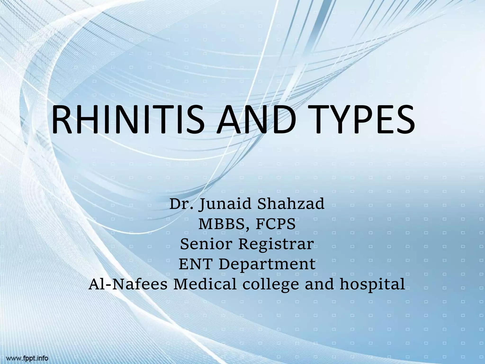 Rhinitis Types Pptx