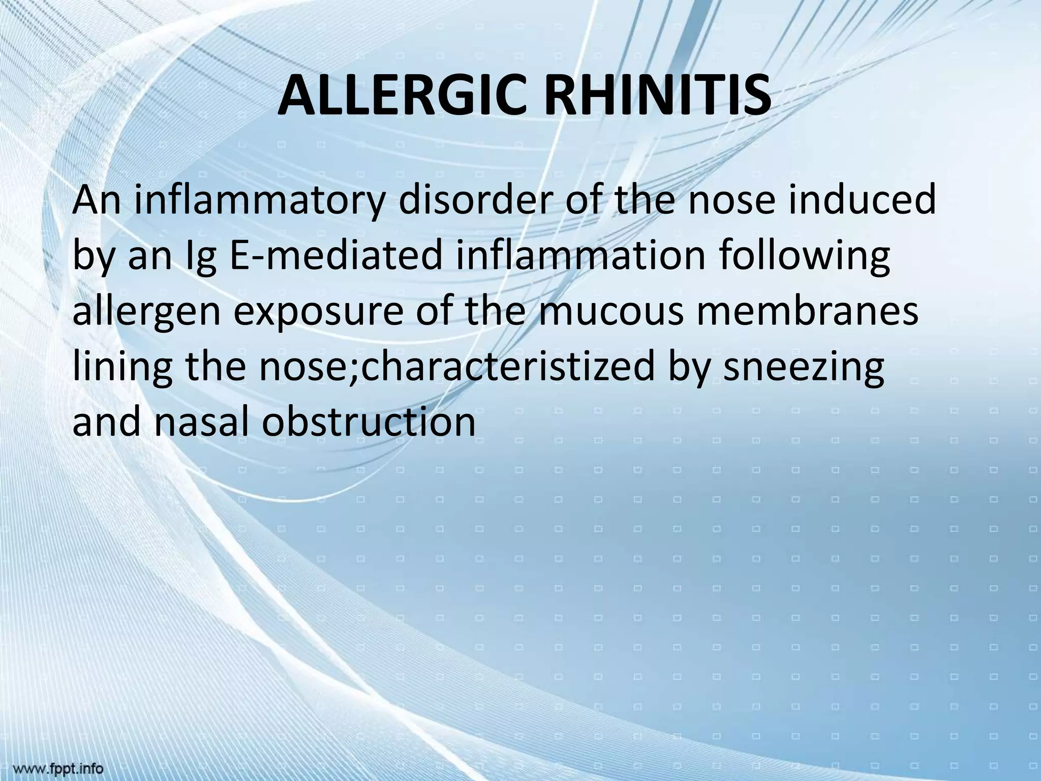 Rhinitis Types Pptx