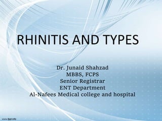 Rhinitis types | PPTX