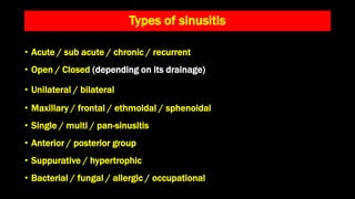 Rhinosinusitis- Definition, Clinical features, Diagnosis.pptx