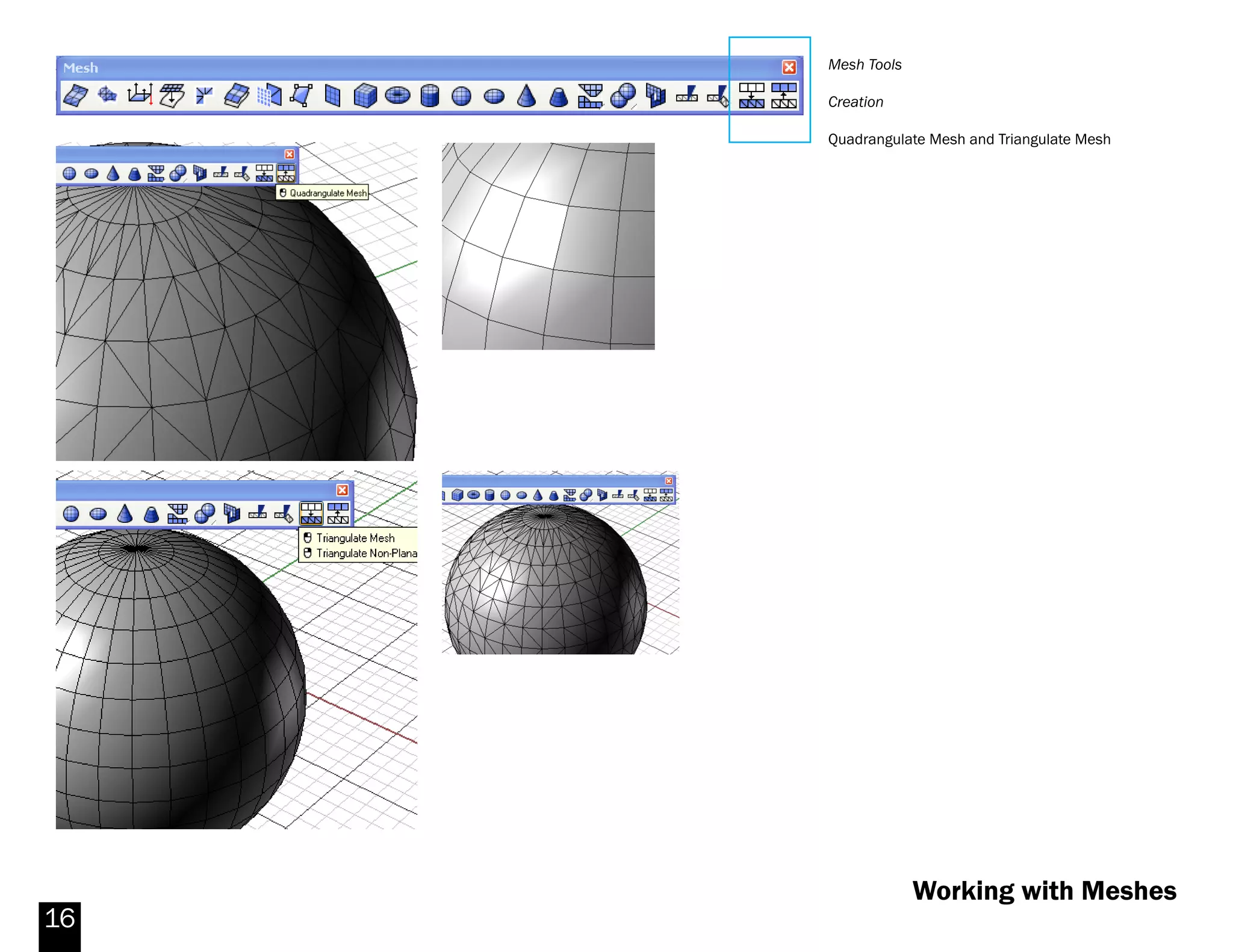 Rhino Working with Meshes | PDF