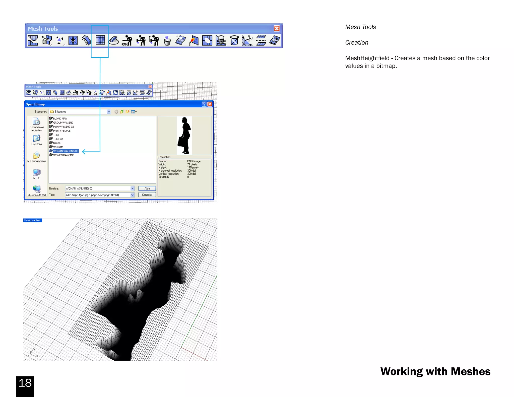 Rhino Working with Meshes | PDF