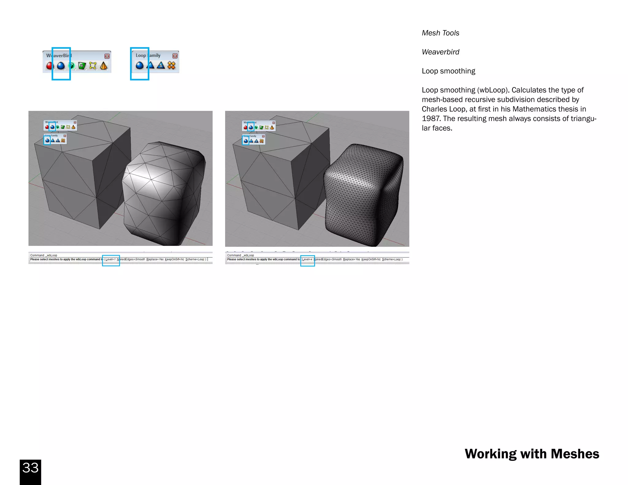 Rhino Working with Meshes | PDF
