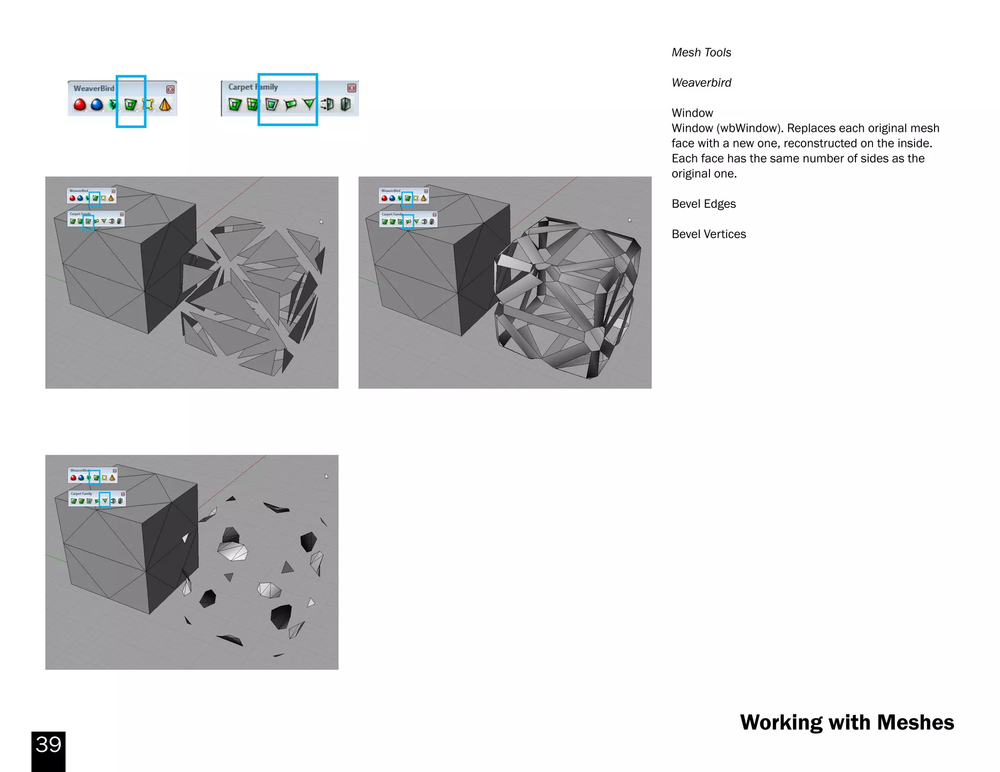 Rhino Working with Meshes | PDF