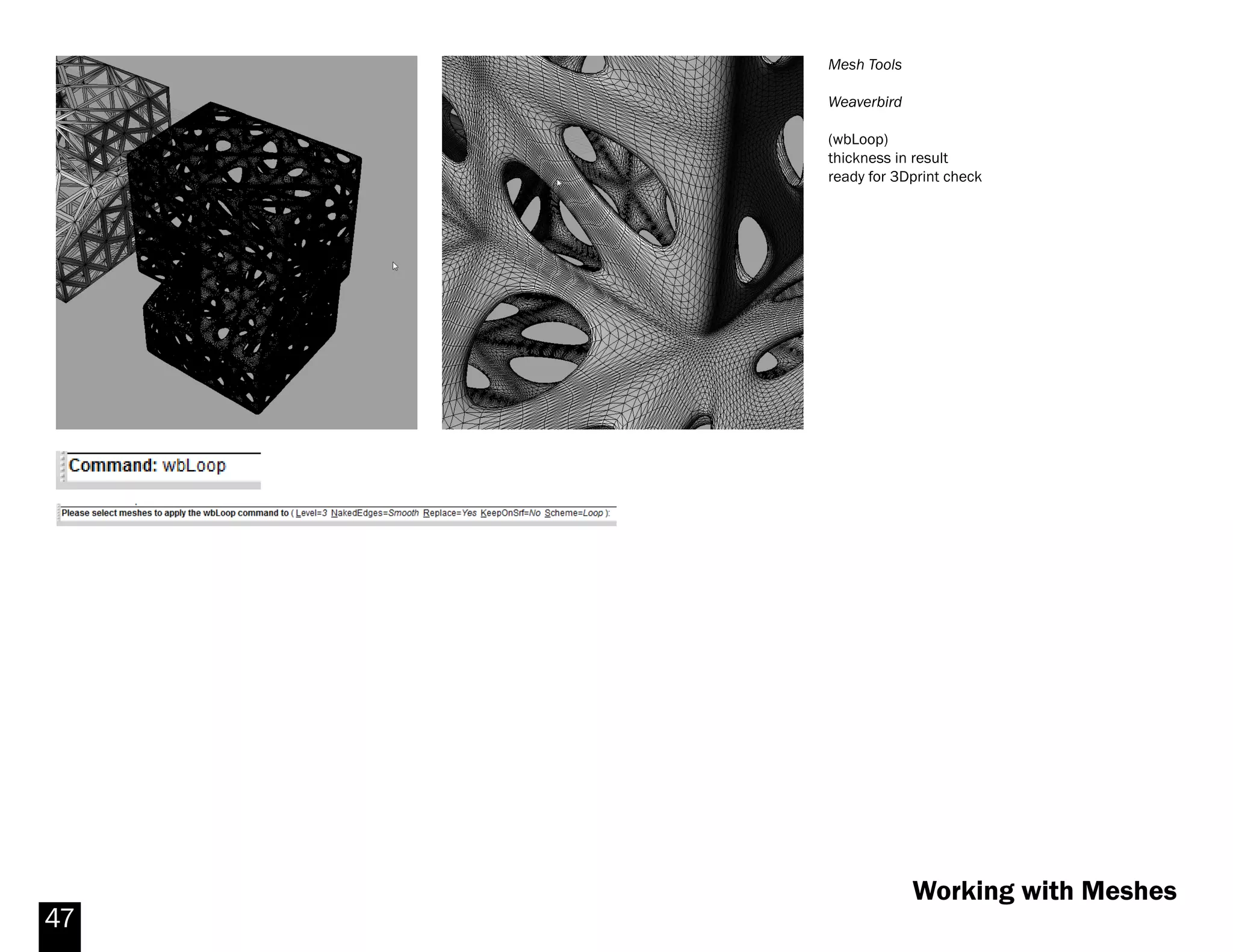 Rhino Working with Meshes | PDF