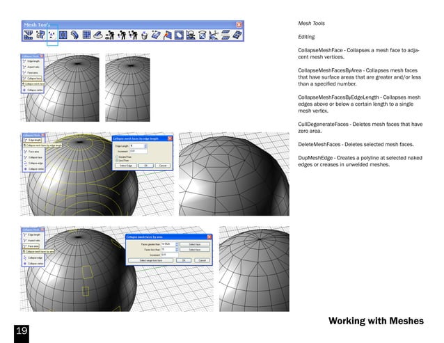 Rhino Working with Meshes | PPT