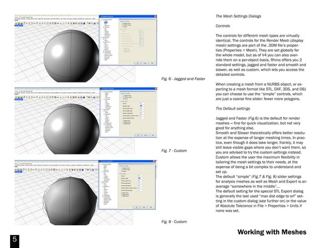Rhino Working with Meshes | PPT
