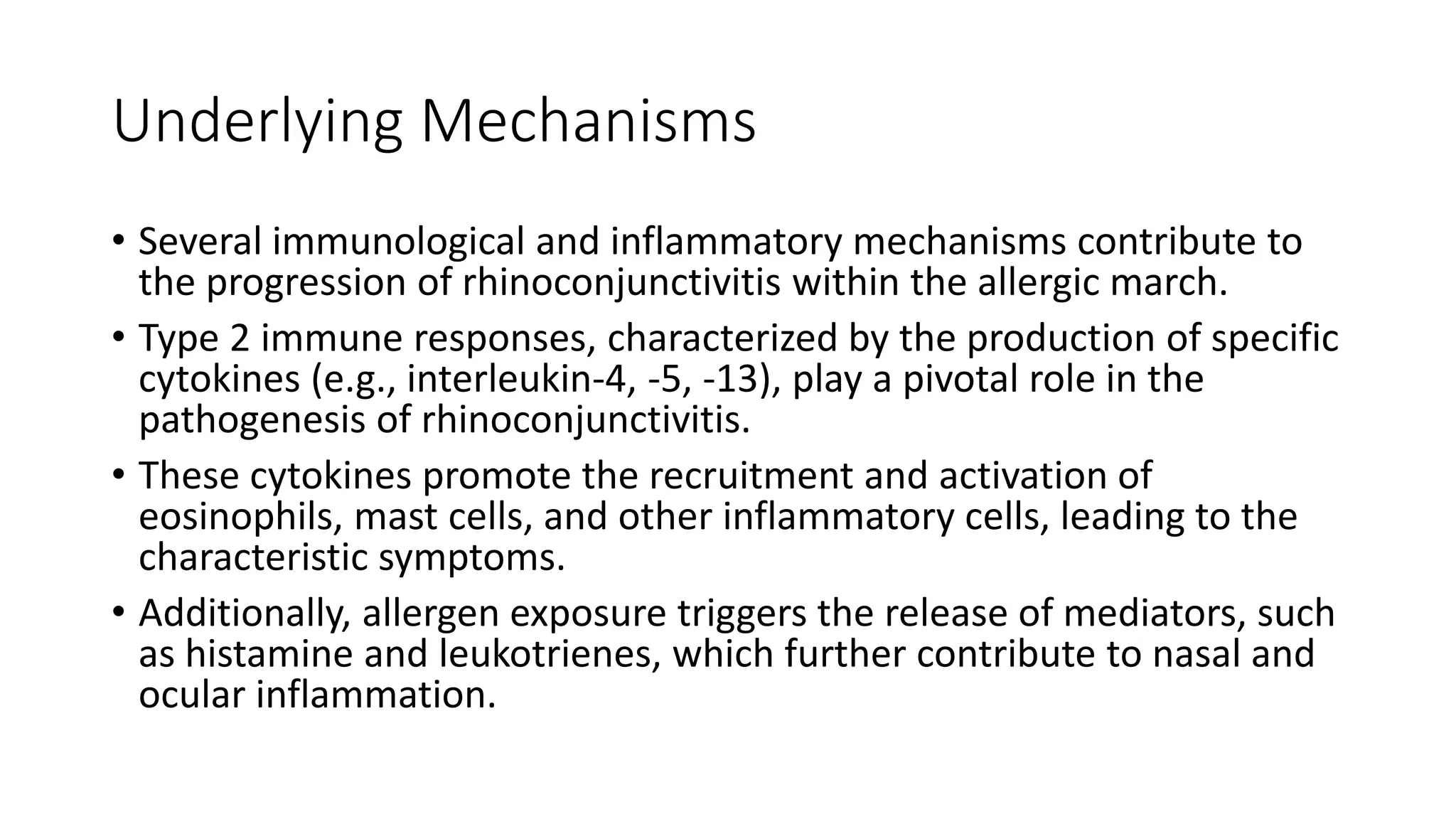 Rhinoconjunctivitis in allergy march.pptx