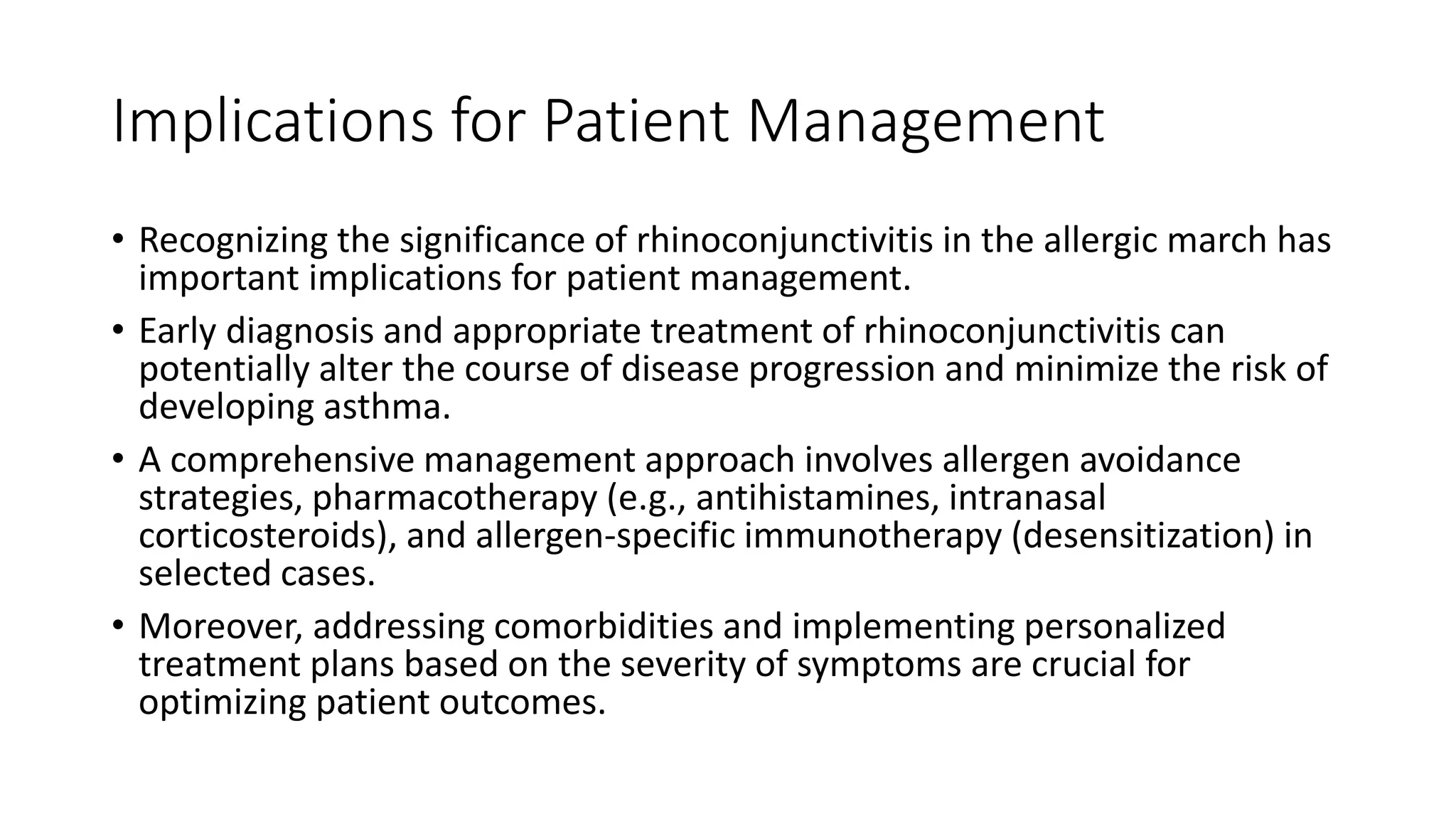 Rhinoconjunctivitis in allergy march.pptx