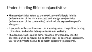 Rhinoconjunctivitis in allergy march.pptx