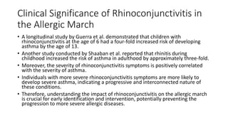 Rhinoconjunctivitis in allergy march.pptx