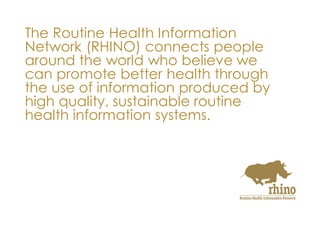 Using Data Visualization to Make Routine Health Information Meaningful ...