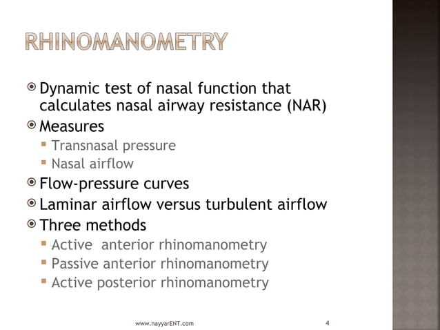 Rhinomanometry | PPT
