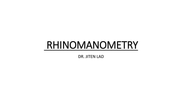 RHINOMANOMETRY.pptx