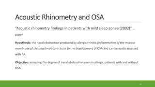 Rhinometry presentation | PPTX