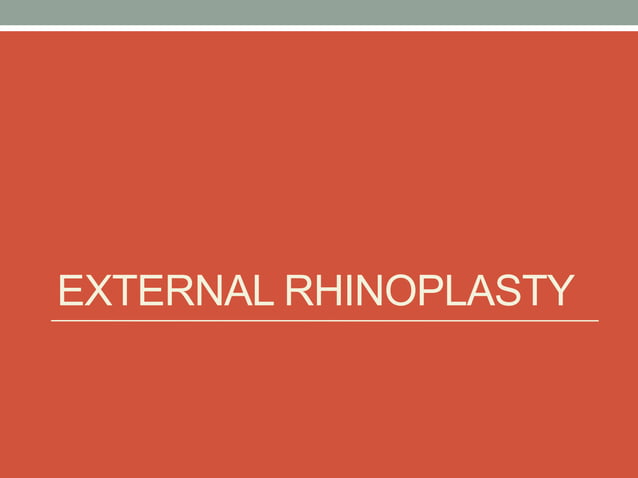 Rhinoplasty | PPTX