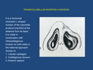 RHINOPLASTY ,Types of incision & Osteotomies.pptx