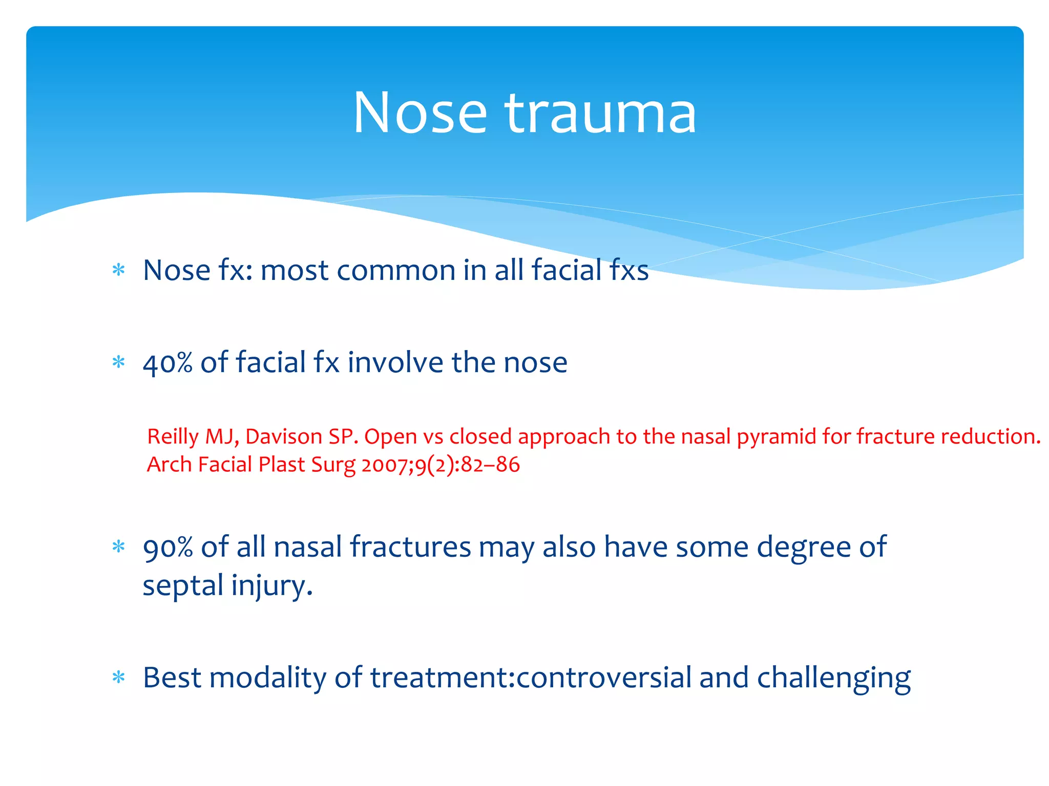 Rhinoplasty after nasal trauma | PPT