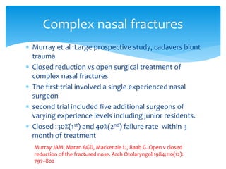 Rhinoplasty after nasal trauma | PPTX