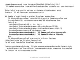 Rhino script 101 creativity | PPTX | 3-D Graphics | Computer Software ...