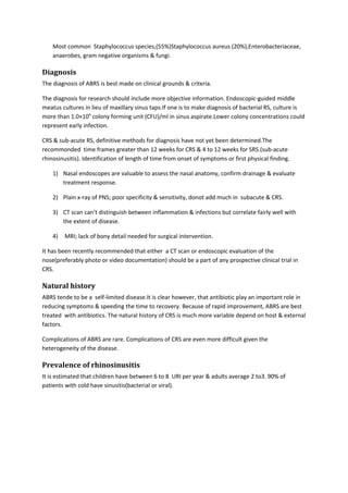 Rhinosinusitis | DOC