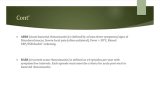 Rhinosinusitis.pptx