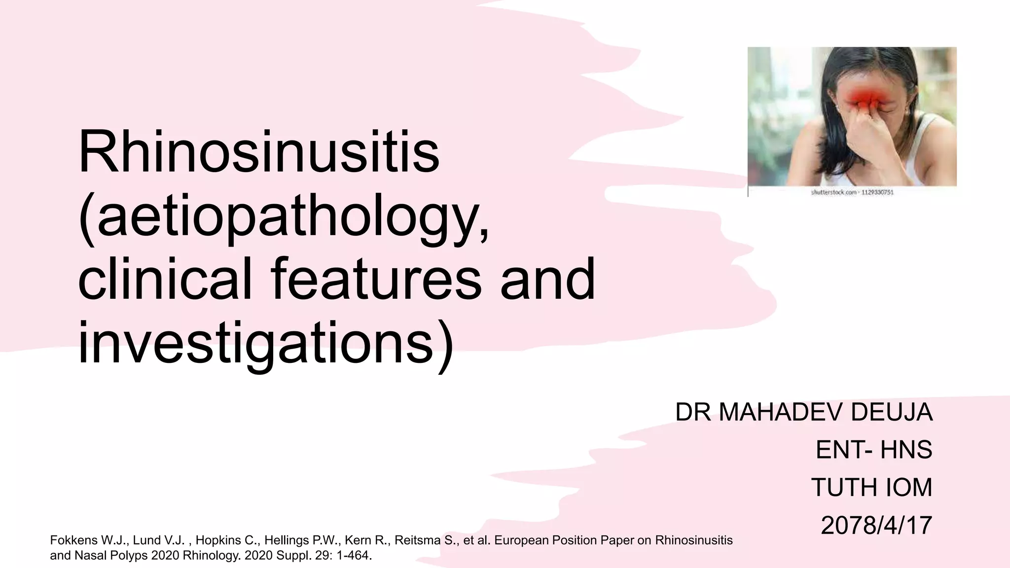 Rhino sinusitis I | PPTX