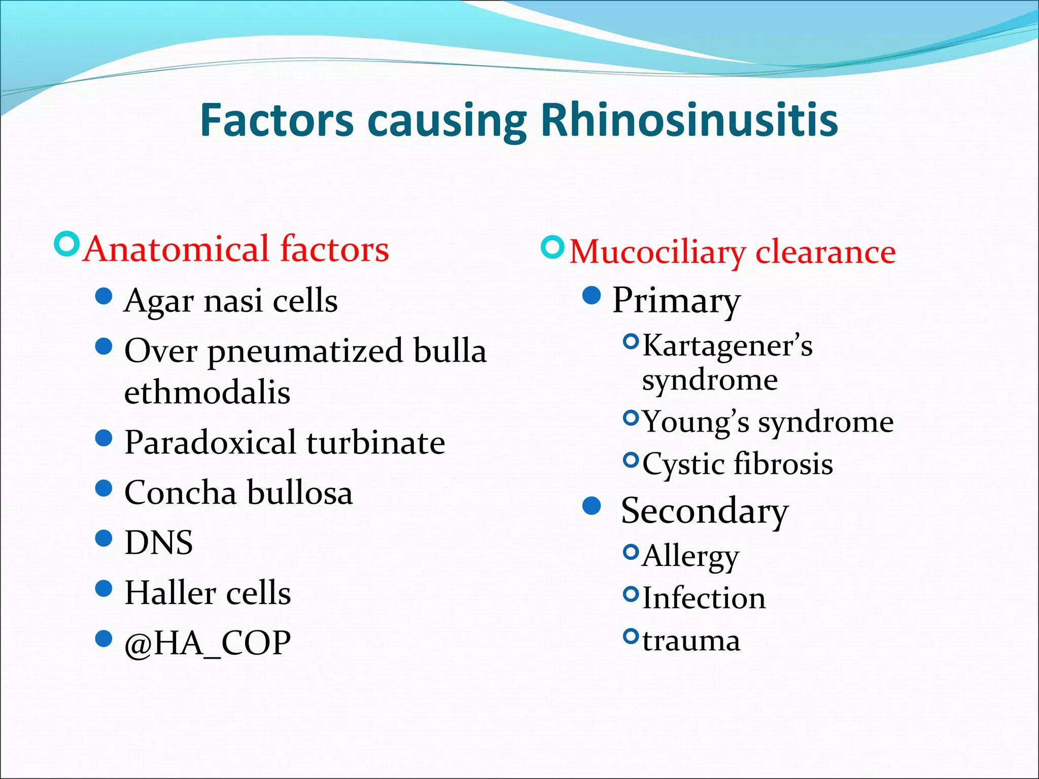 Rhinosinusitis | PPT