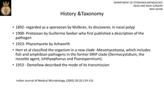 Rhinosporidiosis | PPTX