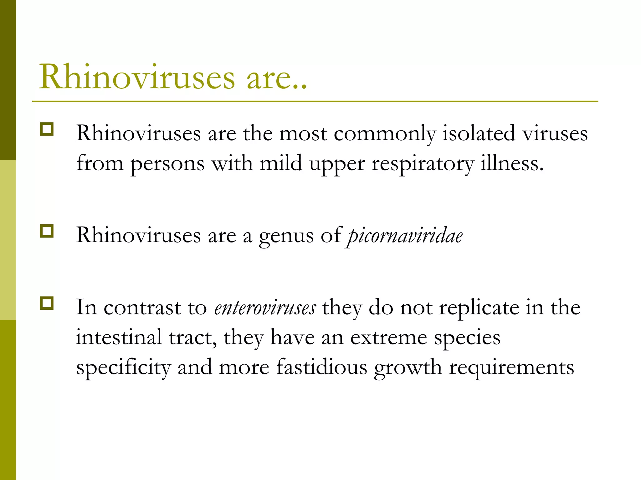 Rhinovirus | PPT
