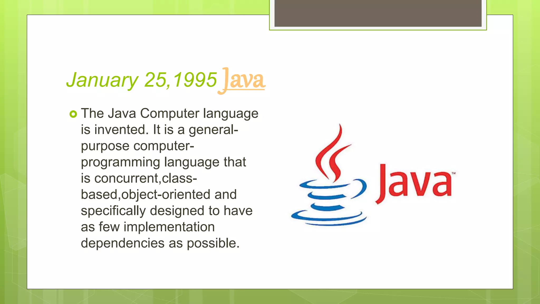 TIMELINE IN MEDIA INFORMATION DURING 1990-2000 | PPTX | Internet | Computing