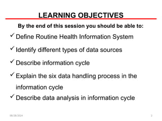 Routine health information system in health care | PPTX