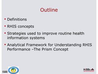 Introduction to Routine Health Information System Slides | PPT