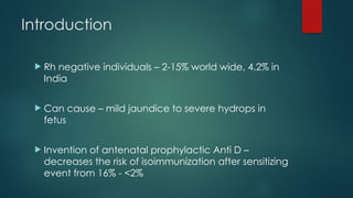 Rh isoimmunisation and its complication ppt.pptx