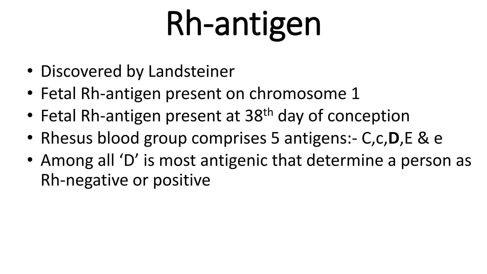 Rh isoimmunization | PPTX