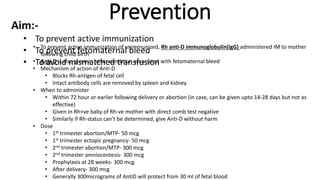 Rh isoimmunization | PPTX