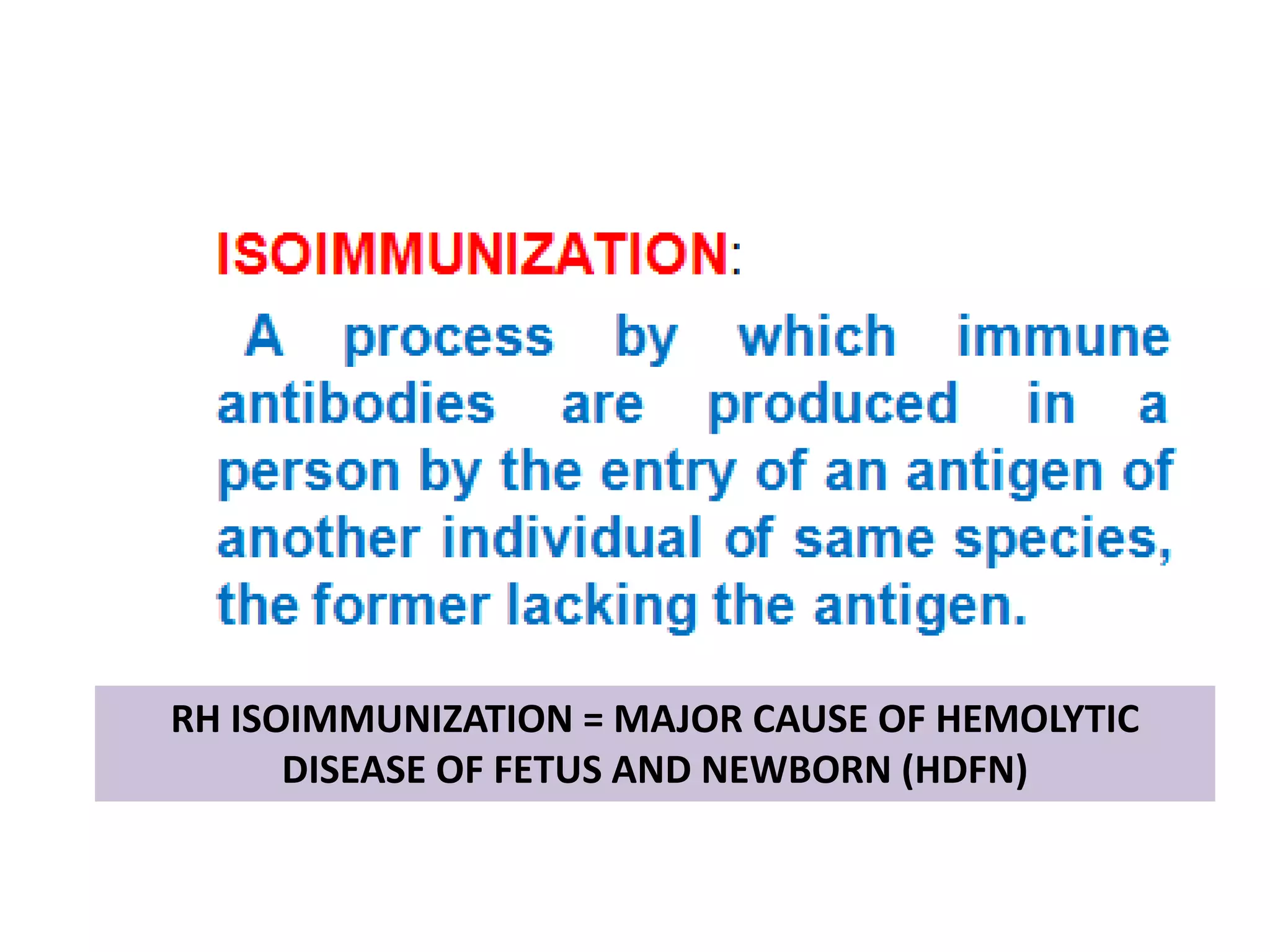 Rh isoimmunization | PPTX